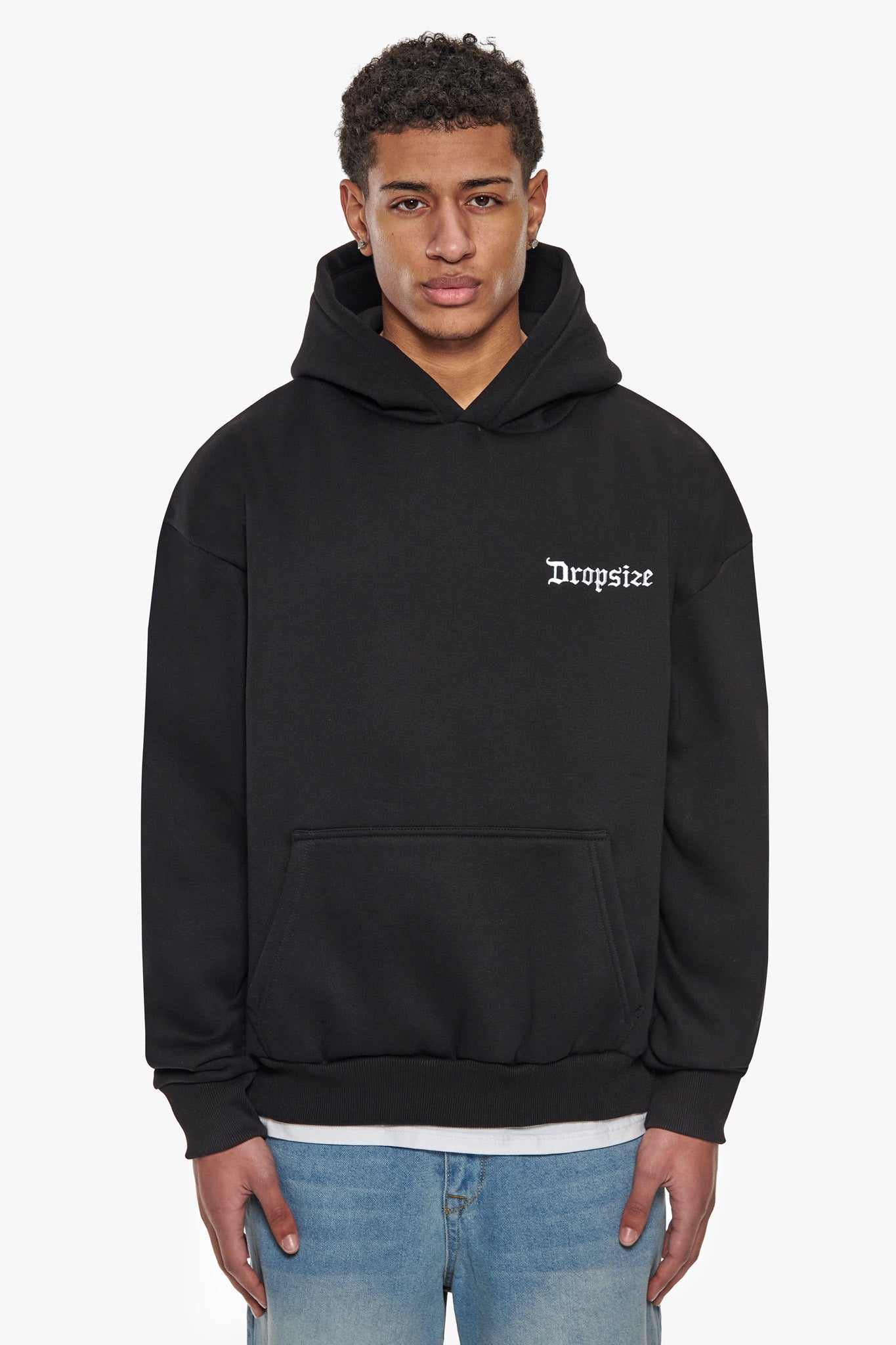 HEAVY OVERSIZE WORLDWIDE HOODIE BLACK